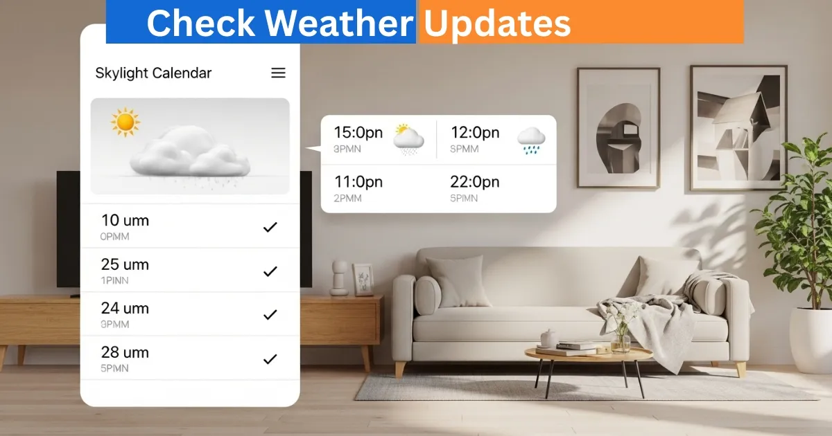 Check Weather Updates on Your Skylight Calendar - Guide