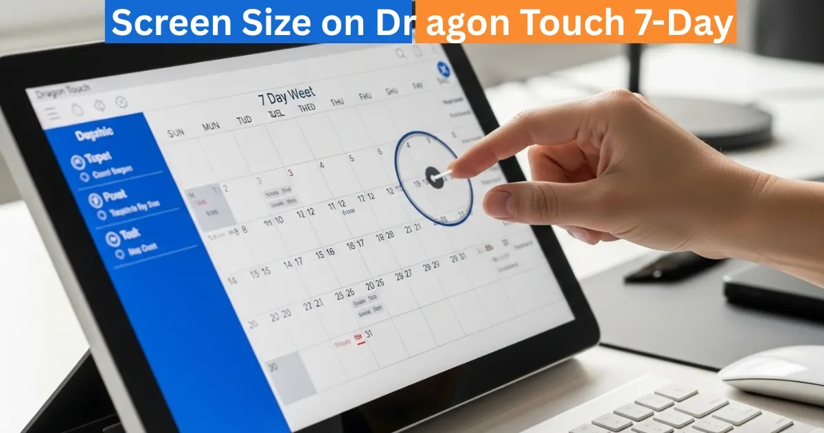 Reduce Screen Size on Dragon Touch 7-Day Calendar - Guide