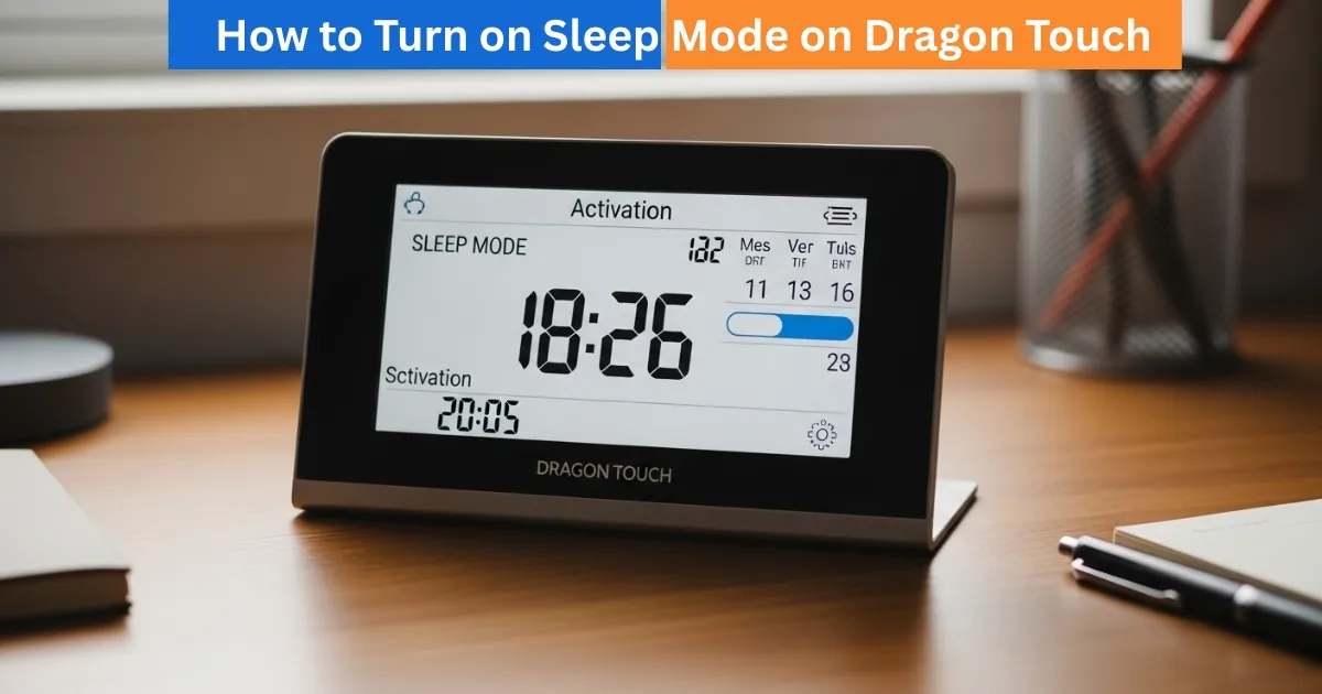 How to Turn on Sleep Mode on Dragon Touch eCalendar